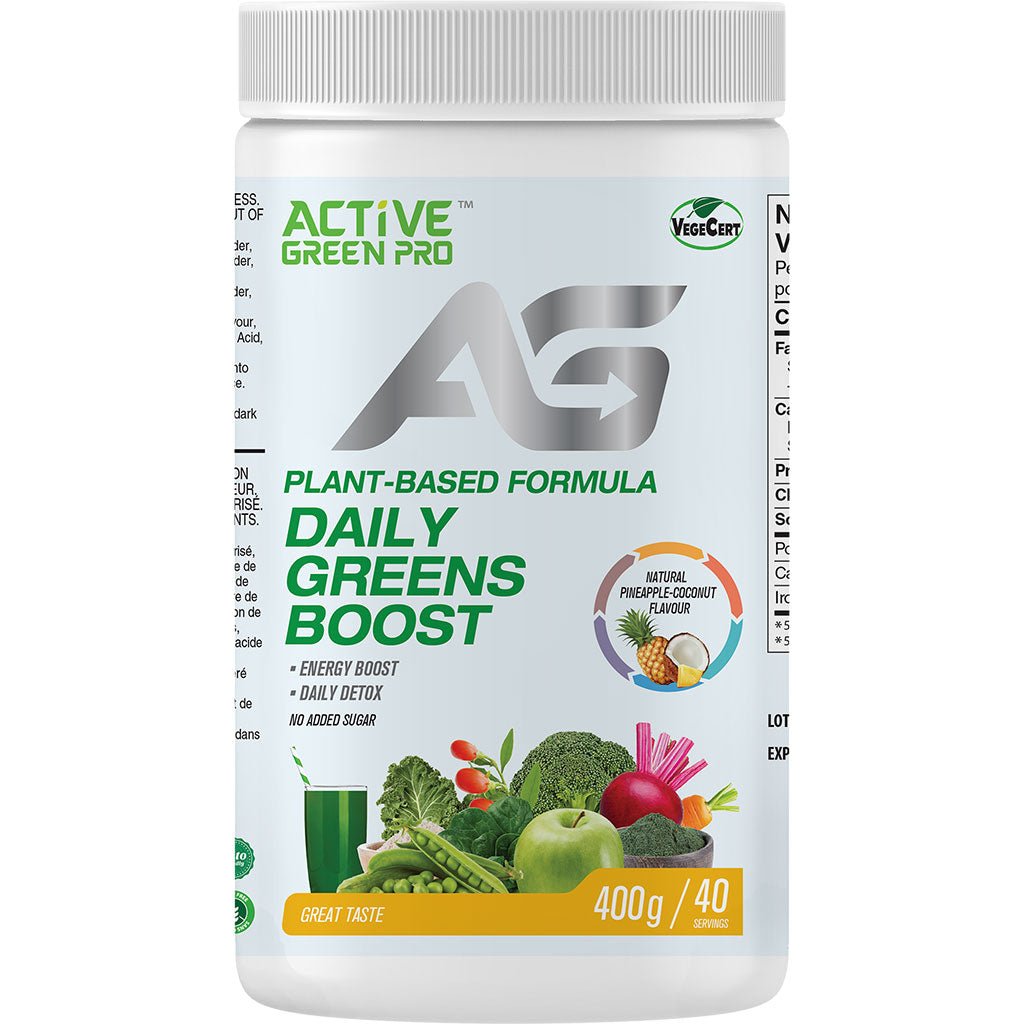 Active Green Pro DAILY GREENS BOOST, 40 Servings — SupplementSource.ca