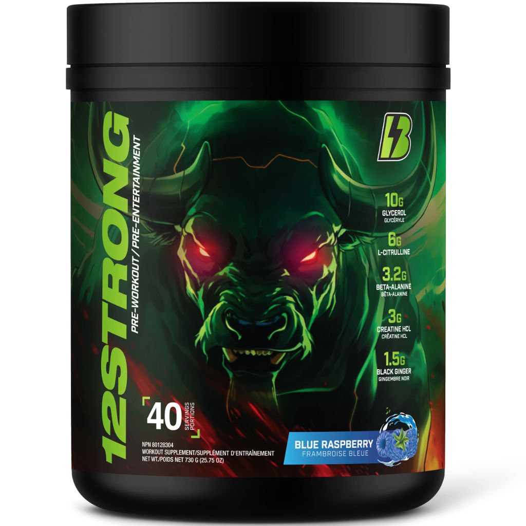 Bull Nutrition 12STRONG PRE-WORKOUT, 40 Servings — SupplementSource.ca
