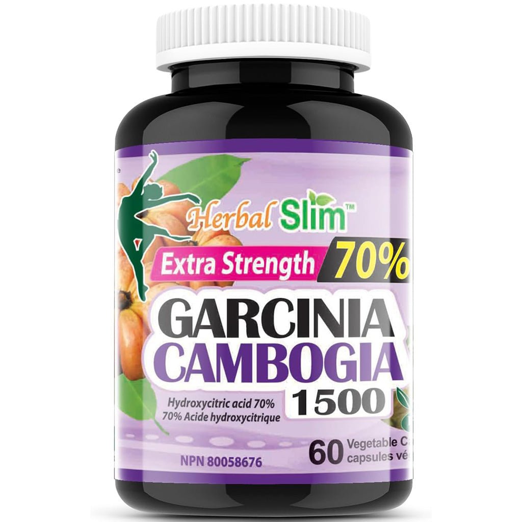 Herbal Slim EXTRA FORTE 70% GARCINIA CAMBOGIA, 60 capsules végétarienn — SupplementSource.ca