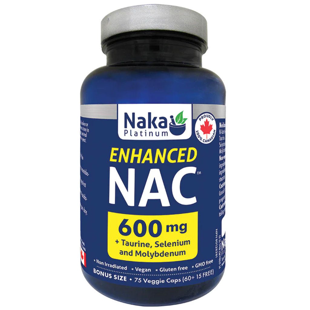 Naka Platinum ENHANCED NAC, 75 VCaps | SupplementSource.ca