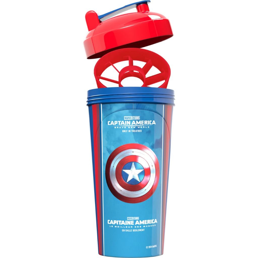 Perfect Sports CAPTAIN AMERICA SHAKER, 700ml — SupplementSource.ca