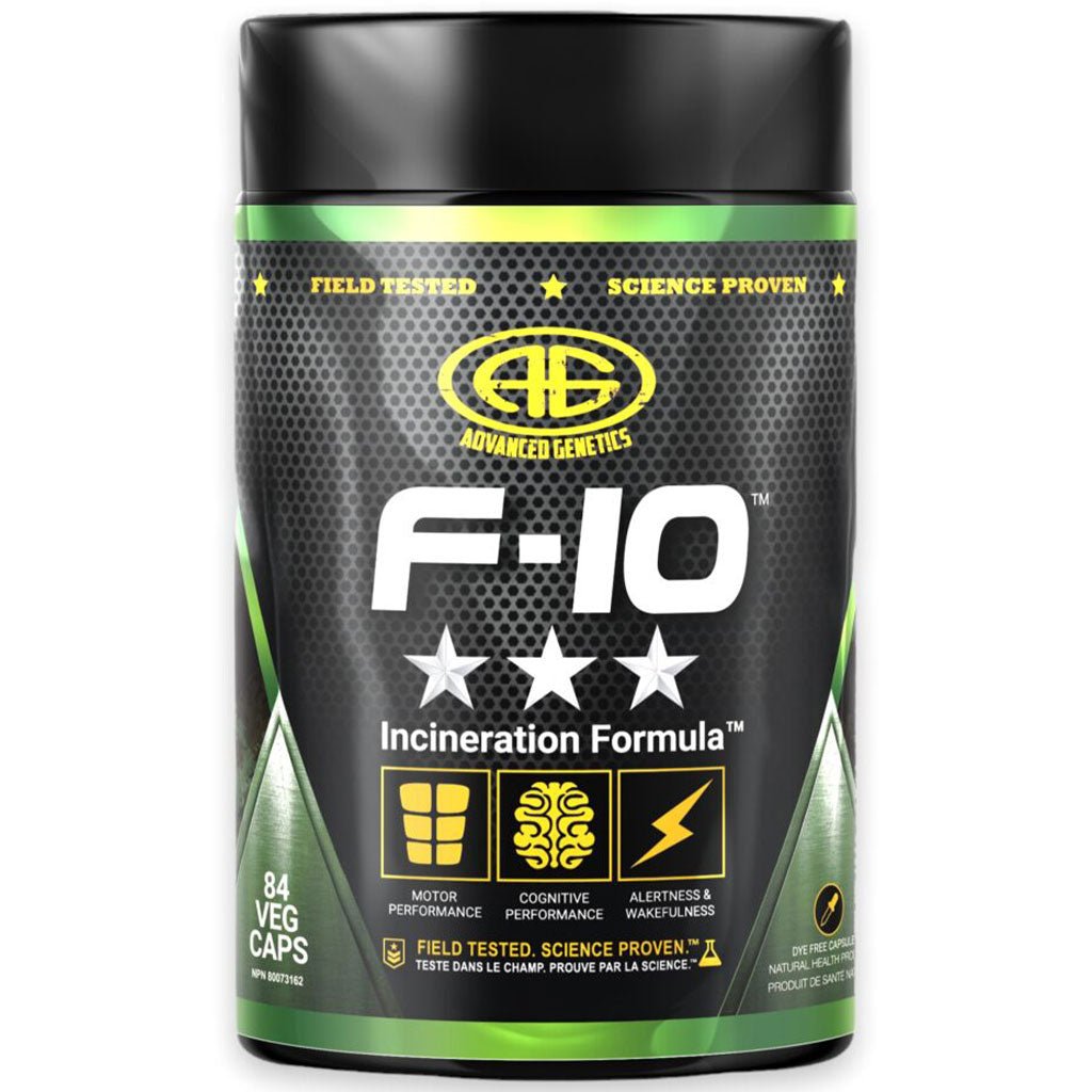 Advanced Genetics F-10 FAT BURNER, 84 VCaps — SupplementSource.ca