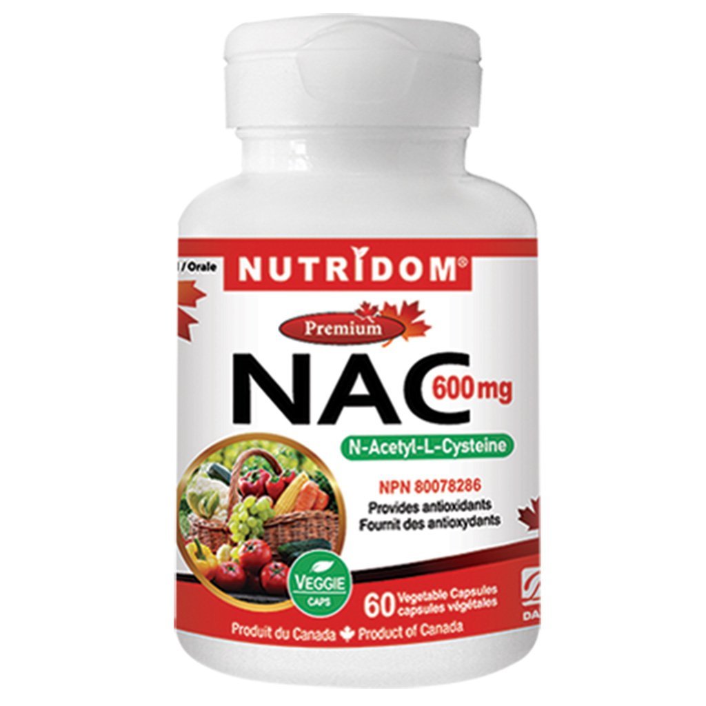 Nutridom NAC (N-Acetyl-L-Cysteine) at SupplementSource.ca - Lowest Prices!