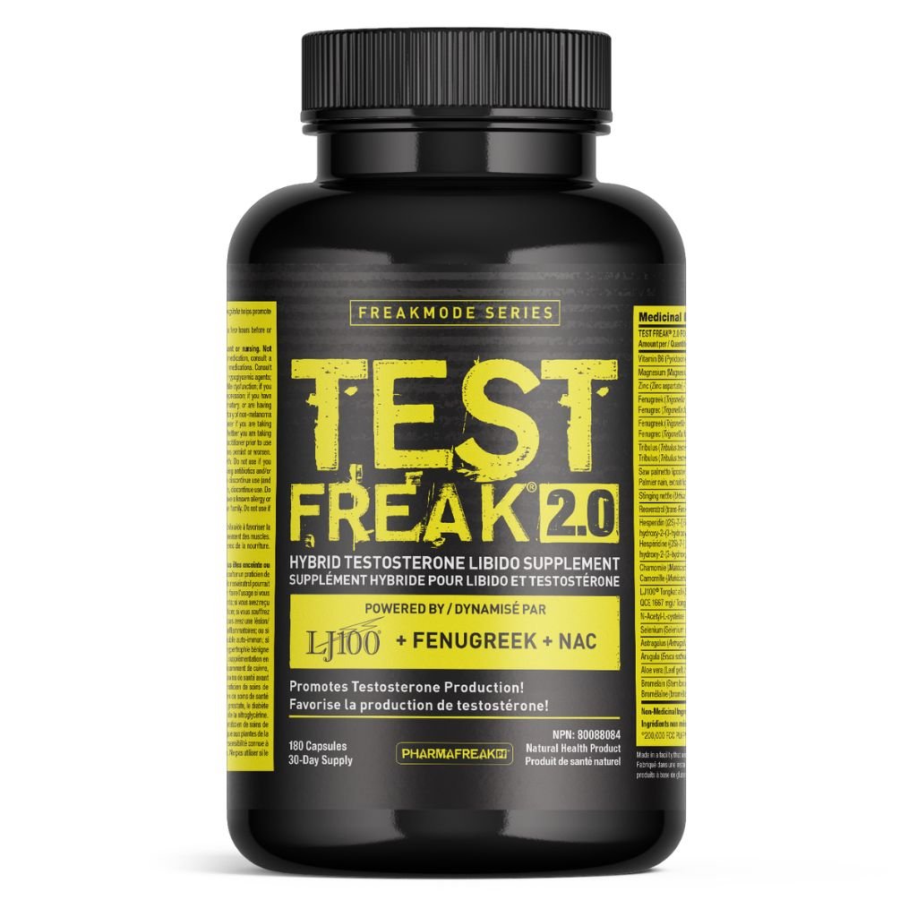 PharmaFreak TEST FREAK 2.0, 180 VCaps | SupplementSource.ca